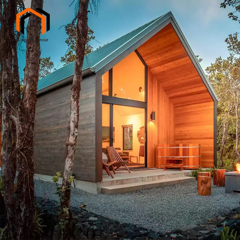 Luxury modular light steel tiny house steel building prefab villa ...