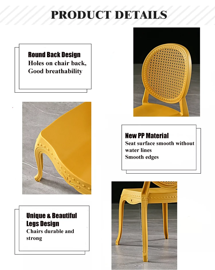 Wholesale Commercial Pp Plastic Chair Dining New Design Conference ...