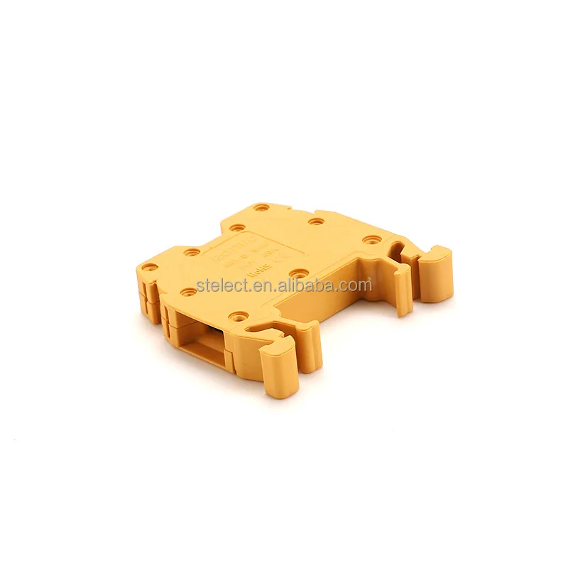 Din Rail Mounting Terminal Block Wire Connector 750V 24A
