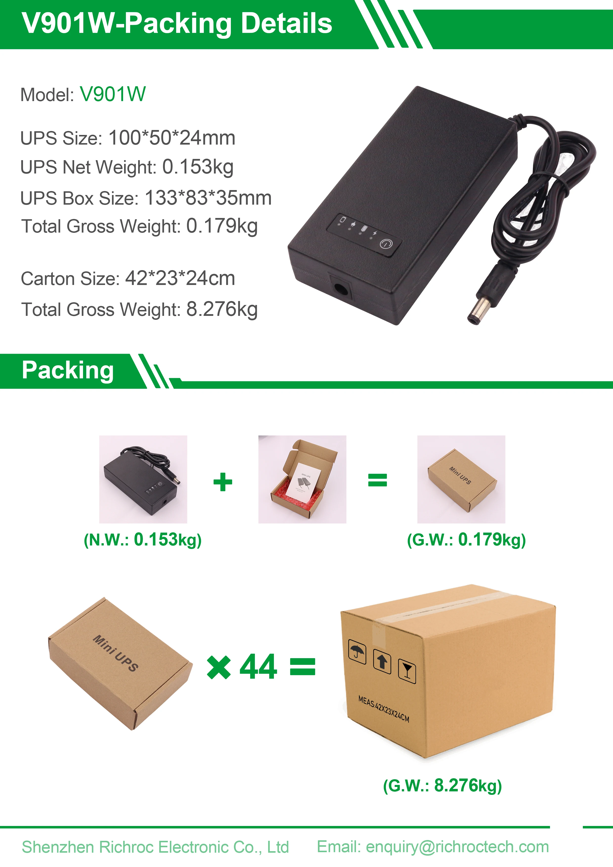 Wgp Dc Mini Ups Output 5v 9v 12v Mini Dc Ups With Bms For Wifi Router ...