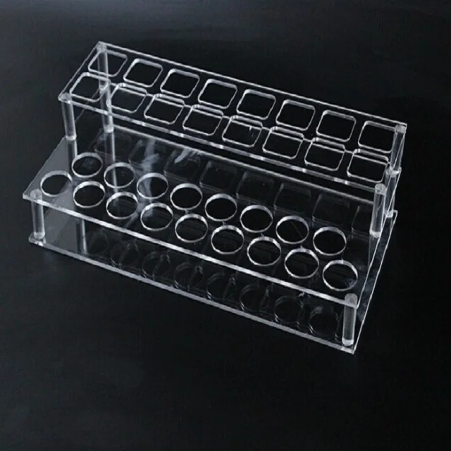 U Shaped Clear Acrylic Tube Holder - 5 Holes Design