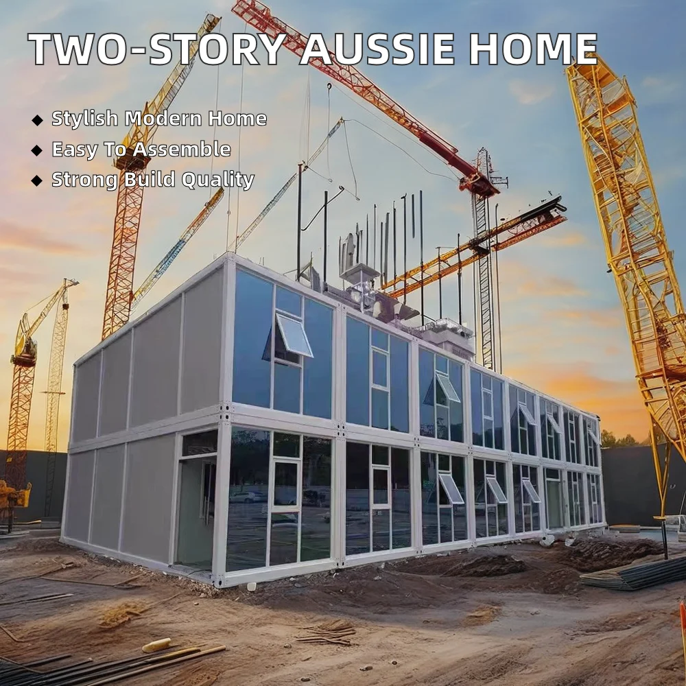 Outdoor Contemporary Luxury Villa Villas Two-Story Steel Structures ...