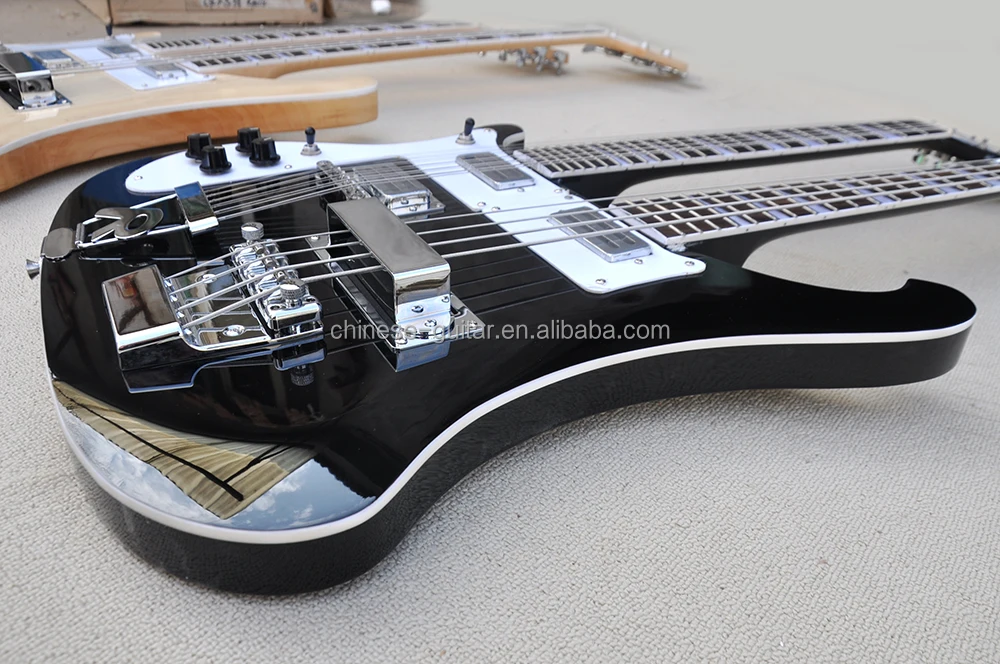 Flyoung Left Handed Double Neck 4 + 12 Strings Guitar