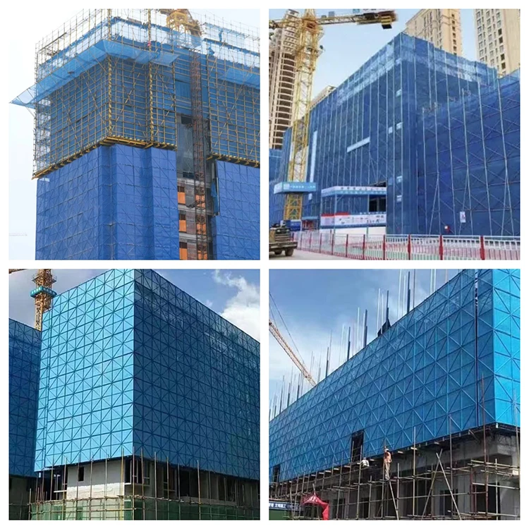 Oem Factory Blue Fire-proof Scaffolding Safety Net Construction Safety ...