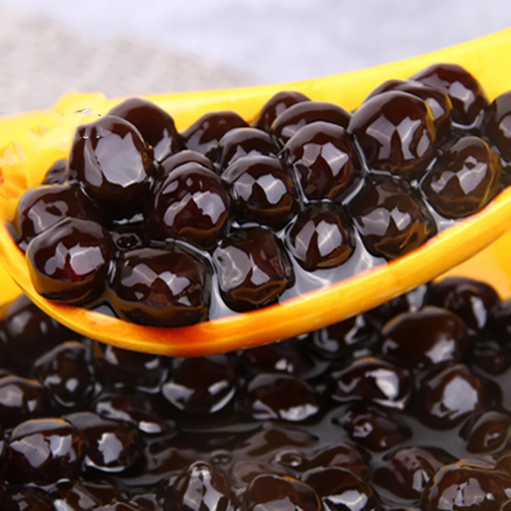 Wholesale 1kg Boba Tapioca Pearl Bubble Tea Pearls Milktea Supplies Black Sugar Boba Pearls for ...