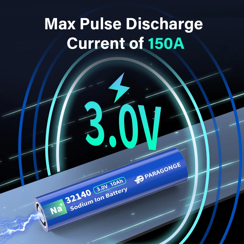 Paragonage 4C Fast Charge Battery 32140 SIB 3V 10Ah Sodium Ion Akku EV ...
