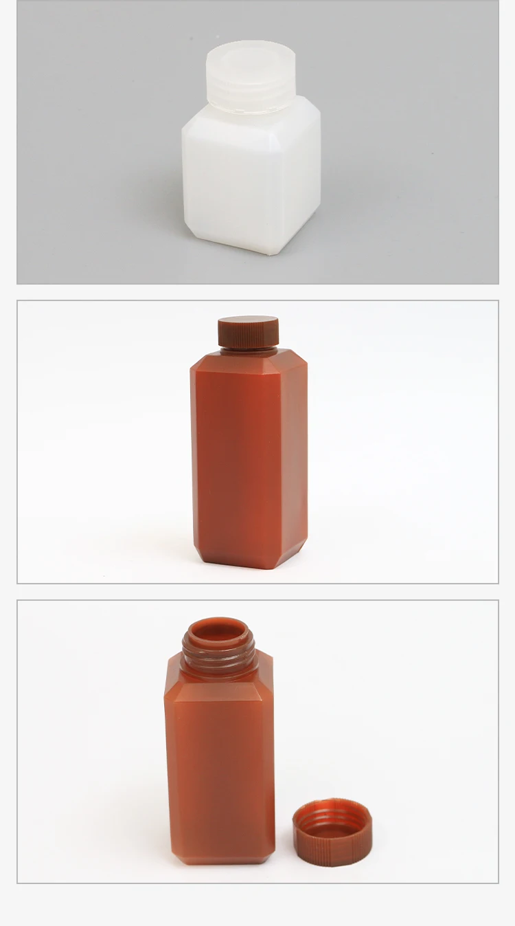 Transparent Hdpe Square Chemical Plastic Biochemistry Medical Reagent ...