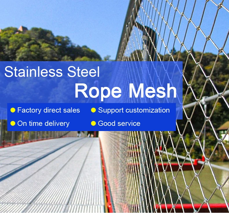 Flexible Handwoven Stainless Steel Wire Rope Mesh Net Zoo Mesh| Alibaba.com