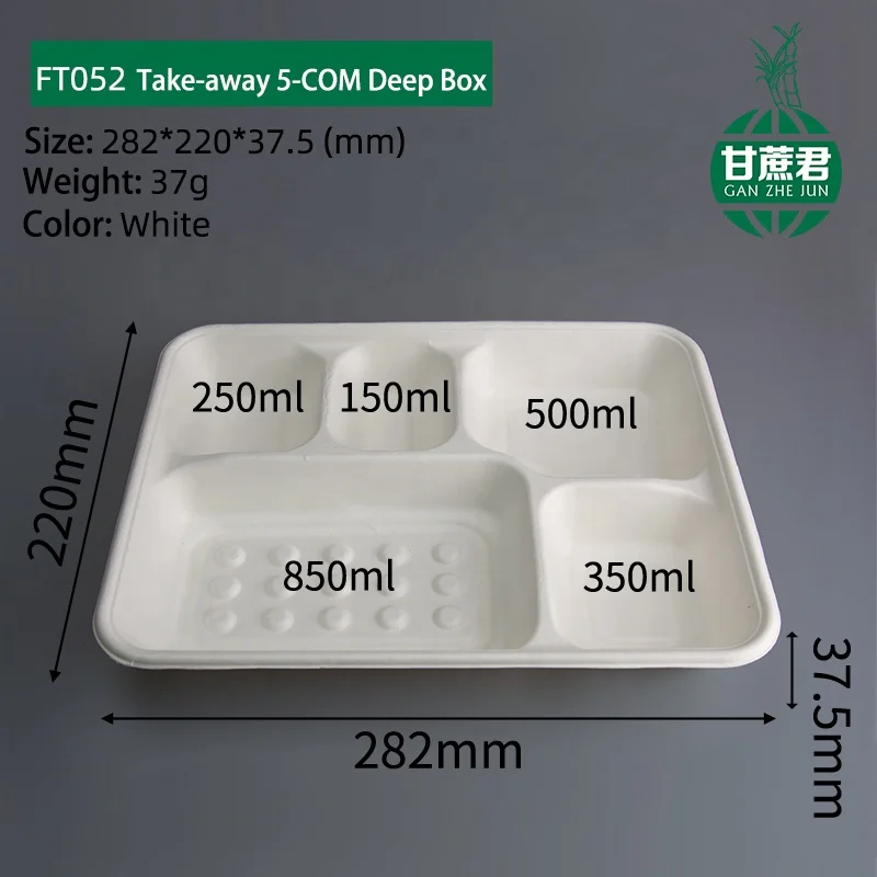 Compostable Pulp Bagasse Trays - Ideal for Hospital Disposables