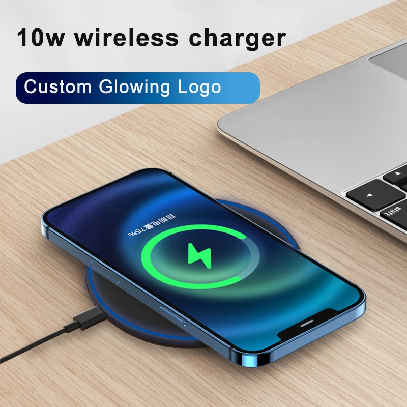 Custom Led Light Logo Wireless Charger Smart Multifunction Phone ...