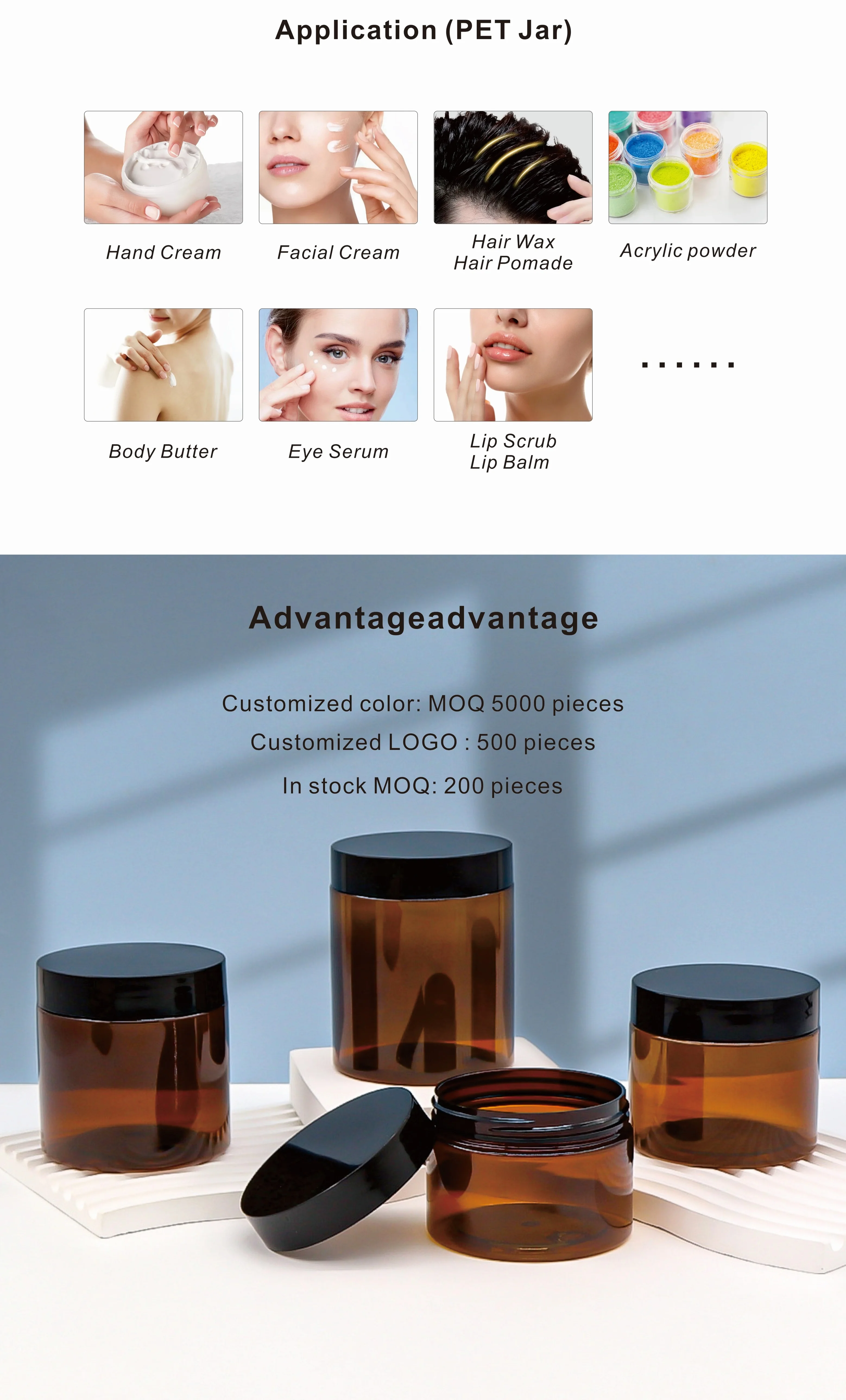 Owned Brand Square Skin Care Toner Pad Container Jar Replacement Liner ...