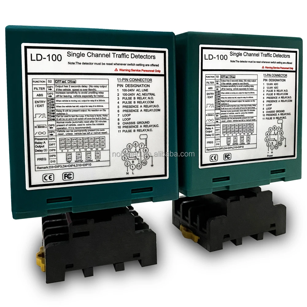 Single Channel Inductive Loop Vehicle Detector For Boom Barries Parking ...
