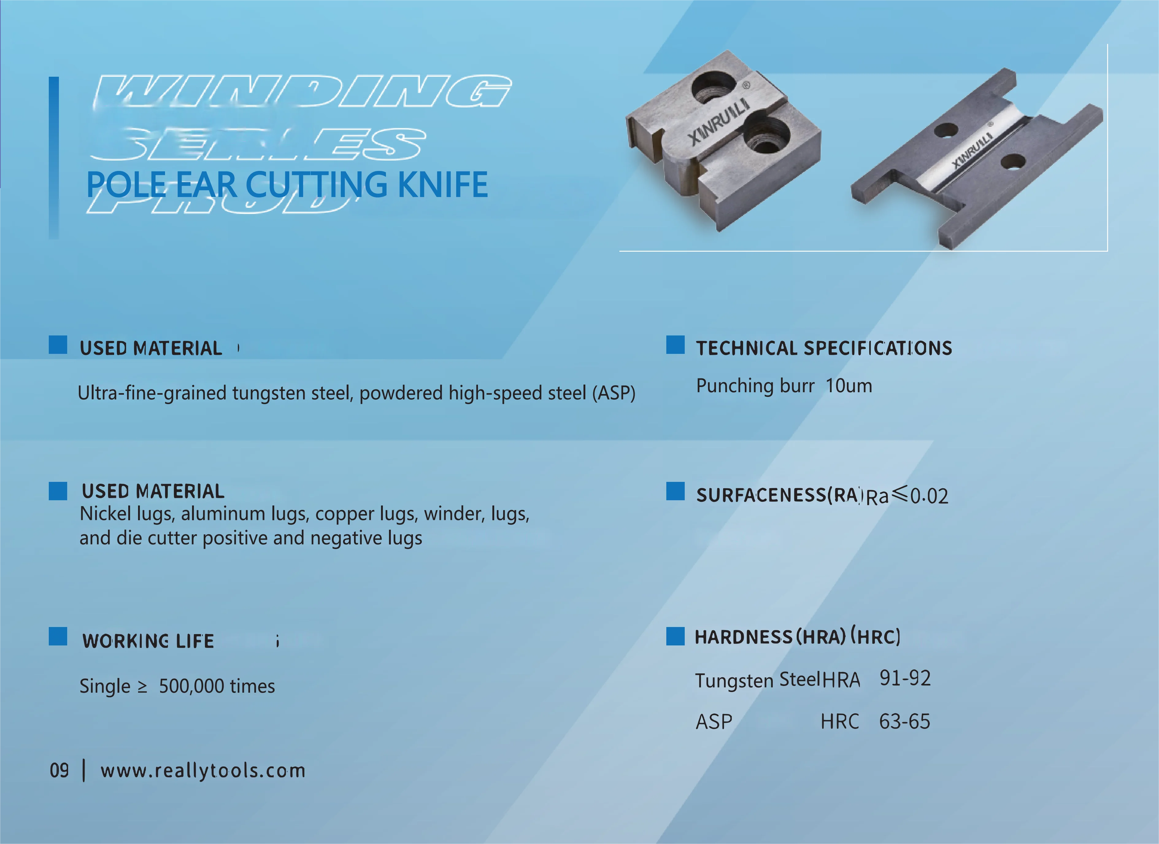 Pole Ear Cutting Knife for Lithium Battery Factory Custom Mould Blade ...