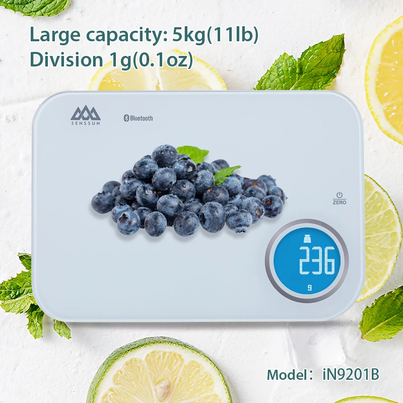Smart Nutrition Scale for Calorie Control Food Intake Monitoring 5kg ...