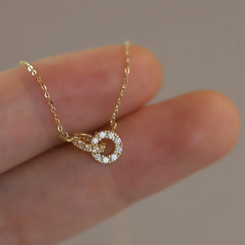 Exquisite 14K Gold Plated S925 Sterling Silver Necklace