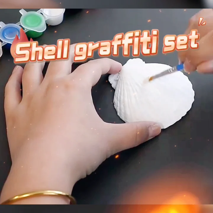 2023 New Art Craft Sea Shell Decoration Gift For Sea Shell Painting Kit ...