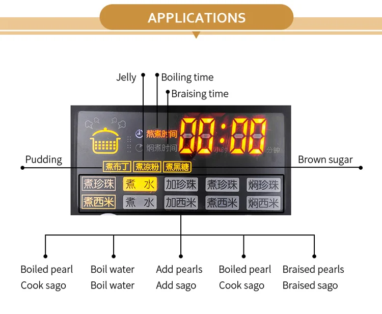 Fest Tapioca Pearls Ball Tapioca Machine Electric Automatic 5l Multi ...
