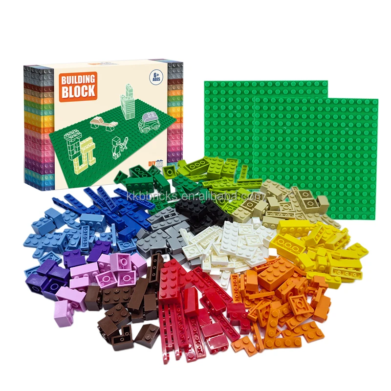 300pcs Classic Building Blocks+baseplate 16*16 Studs*2pcs Diy Creative ...