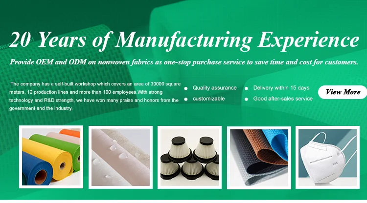 Home Textile Bond Nonwoven Fabric Recyclable High Strength Manufacture ...