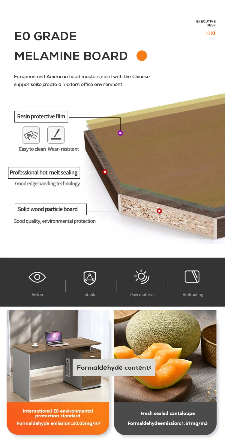 Modular Study Desk - Office Table with Drawers & Certifications