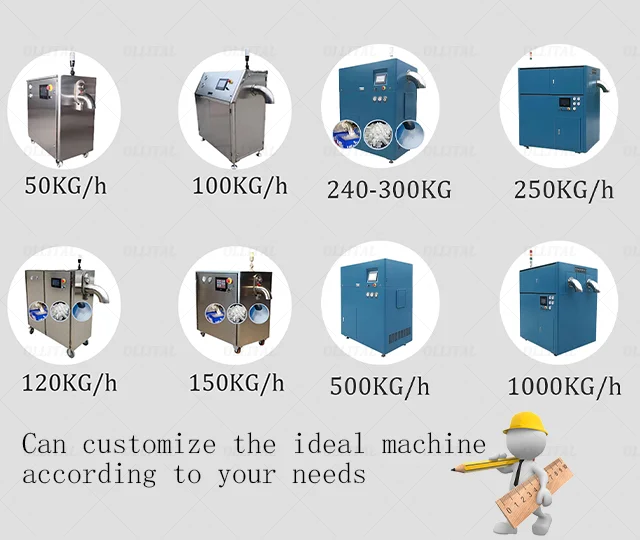 300KG/H Dry Ice Pellet Manufacturing Machine Granulated Dry Ice ...