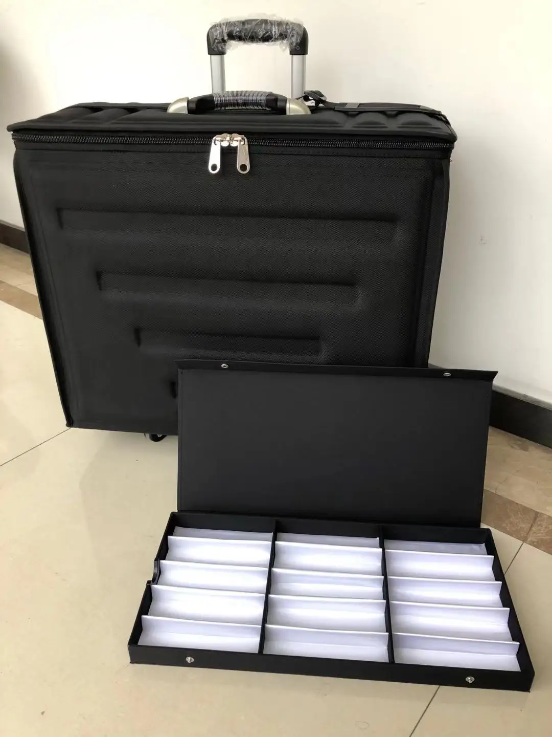 Custom Can Move Trolley 10 Trays Sunglasses Storage