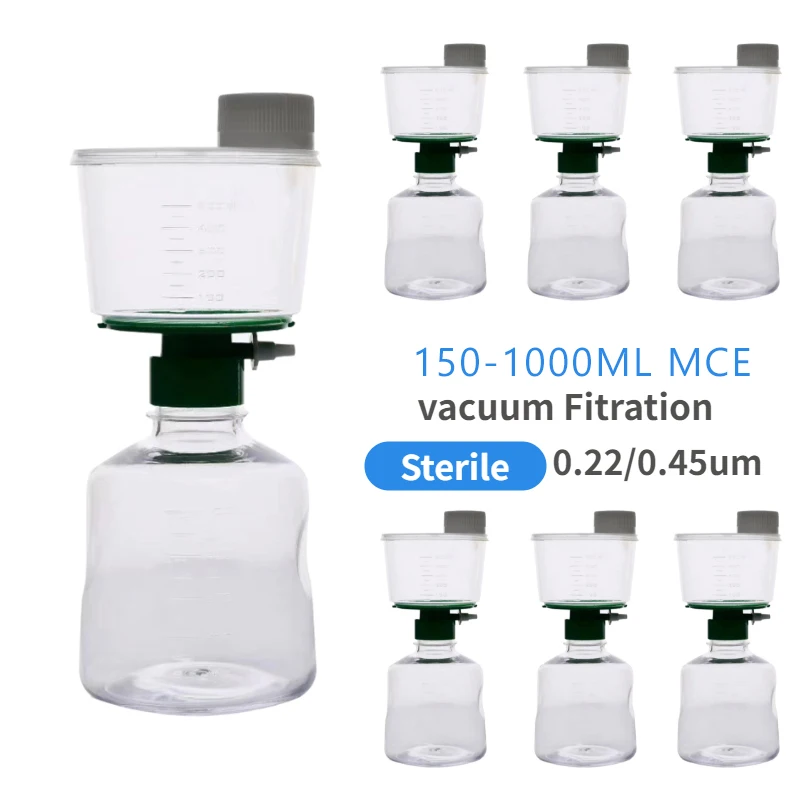 1000ml Disposable PES Nylon Plastic Vacuum Filter Unit