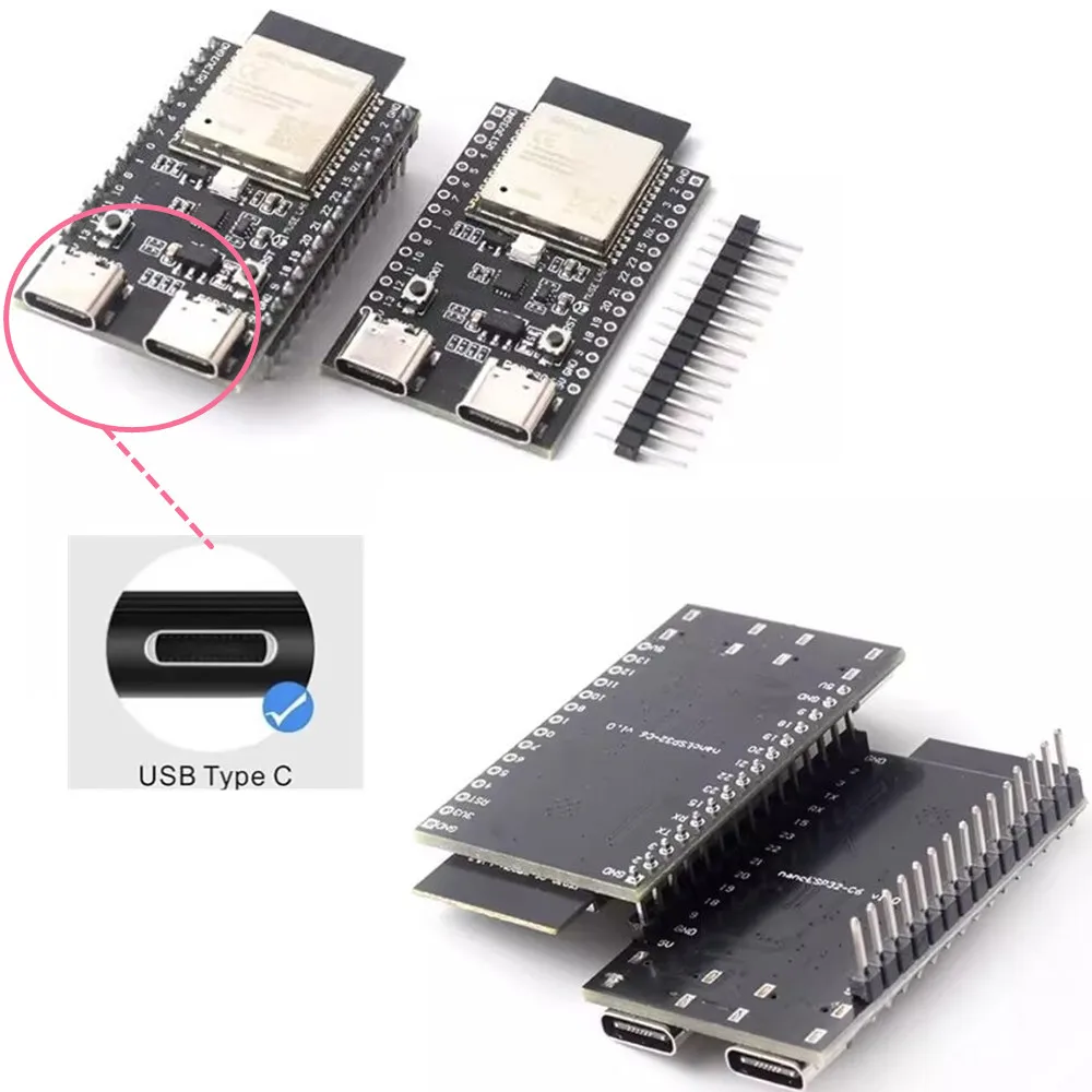 Espc6 Esp32-c6 Microcontroller Esp32 Development Board Esp32-c6-wroom-1-n4/n8/n16 - Buy Esp32 ...