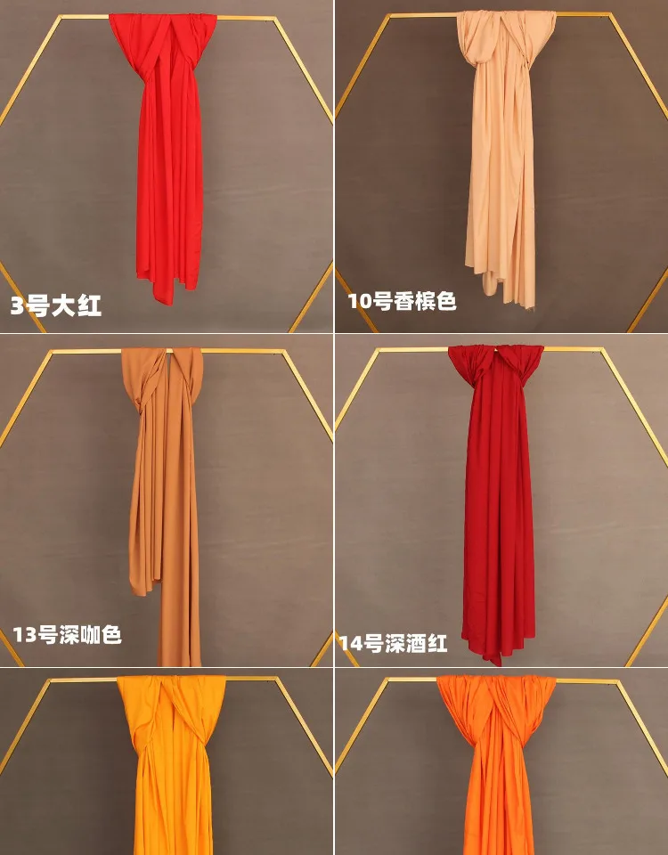 Wedding Arch Drapes Colors Sheer Backdrop Curtain Panel Chiffon Fabric ...