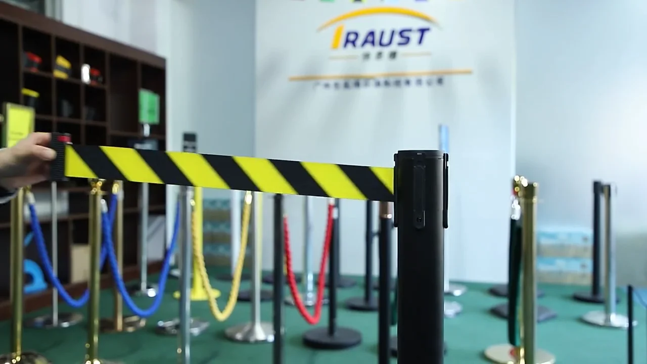 Traust Car Show Marine Crowd Control Gold Silver Post Pole Retractable ...