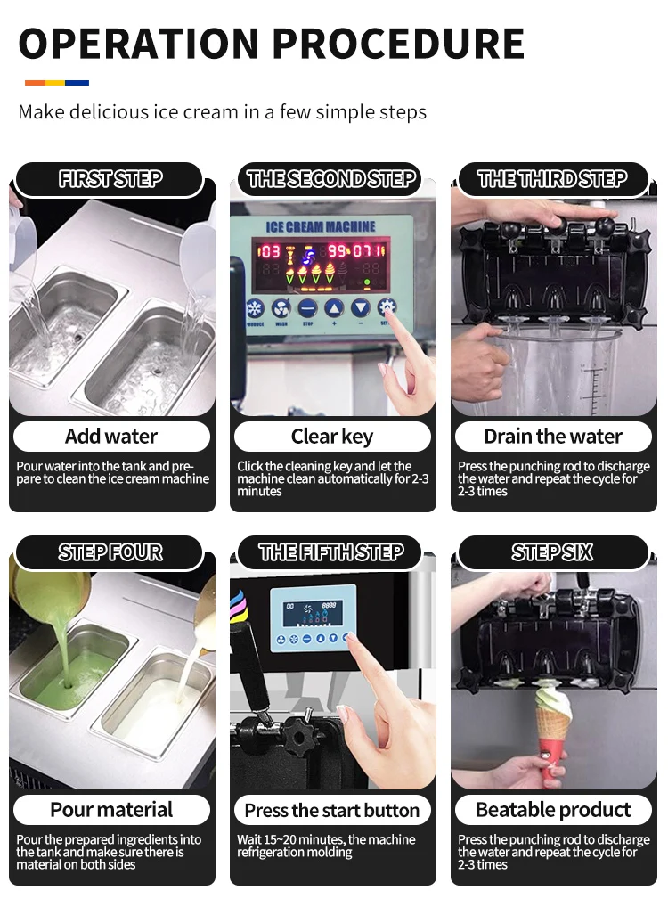 Italian Mini Gelato Machines Small Businesses Ice Cream Machine ...