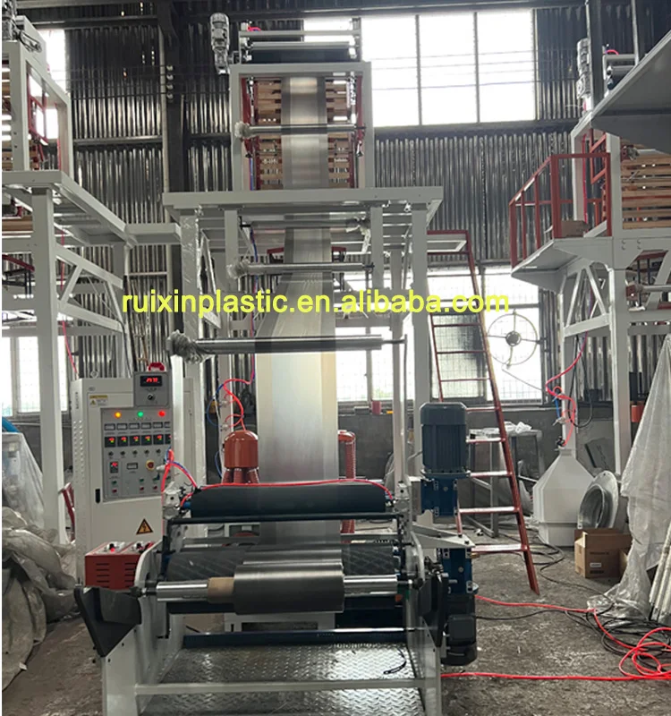 HDPE LDPE Polythene Recycling Material Garbage Bag Blown Film Machine ...