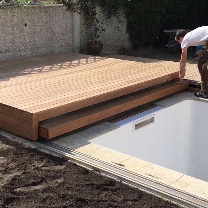 Sliding Automatic Deck Pool Cover Spa Pool Cover Automatic - Buy ...