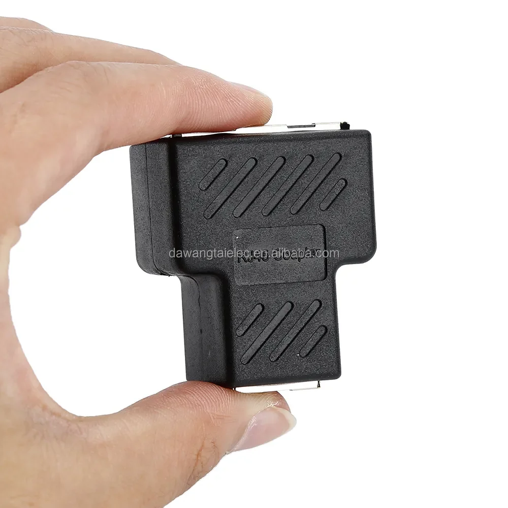 RJ45 Female Splitter Connectors 1 to 2 Port Female CAT 5/CAT 6 LAN ...