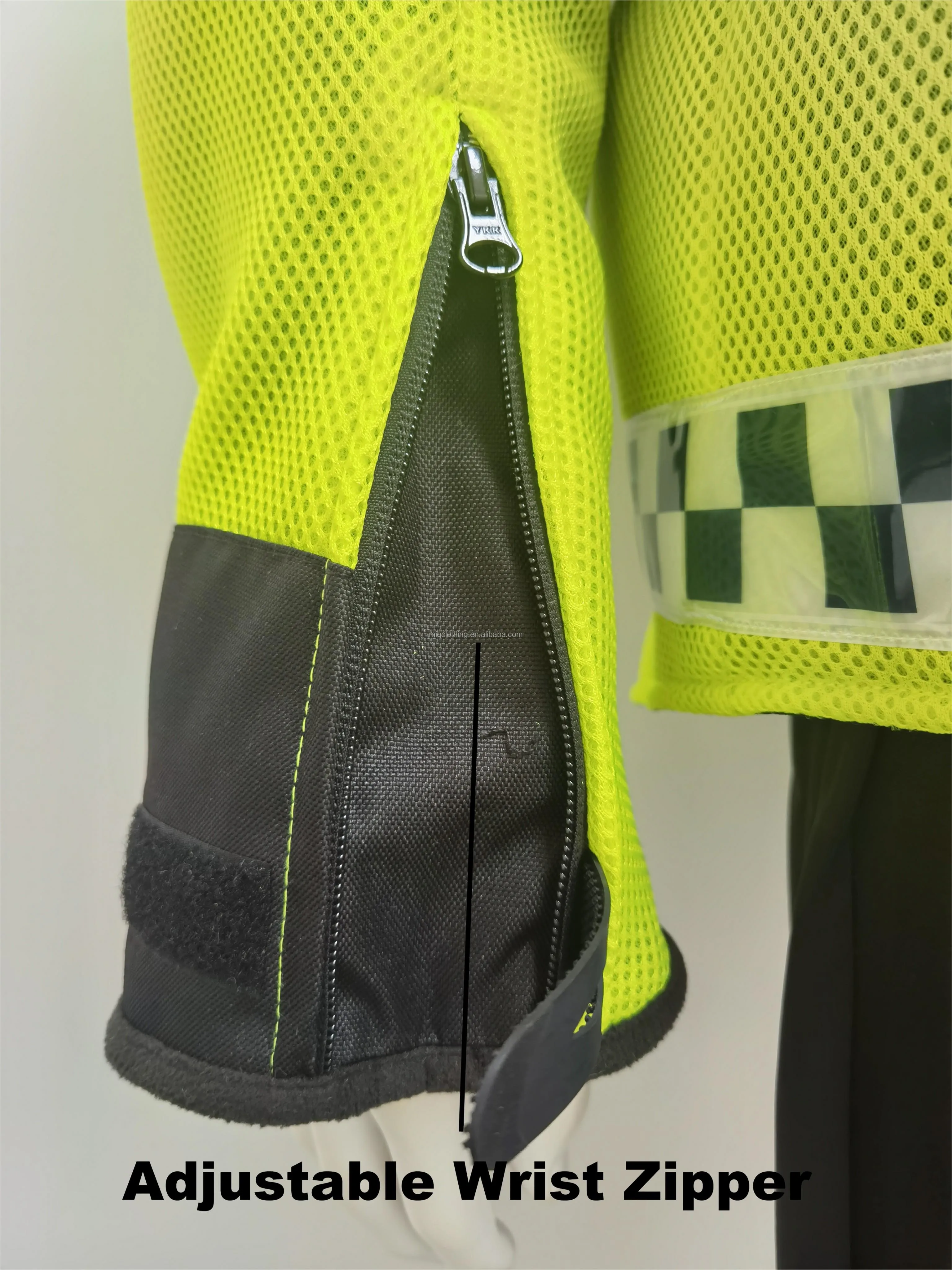 Men's All-Season High Visibility CE Armored Textile Motorcycle Airbag ...