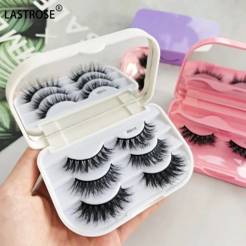 Wholesale 10 Pairs Pack Russian Strip Lashes Faux Mink Volume D Curl ...
