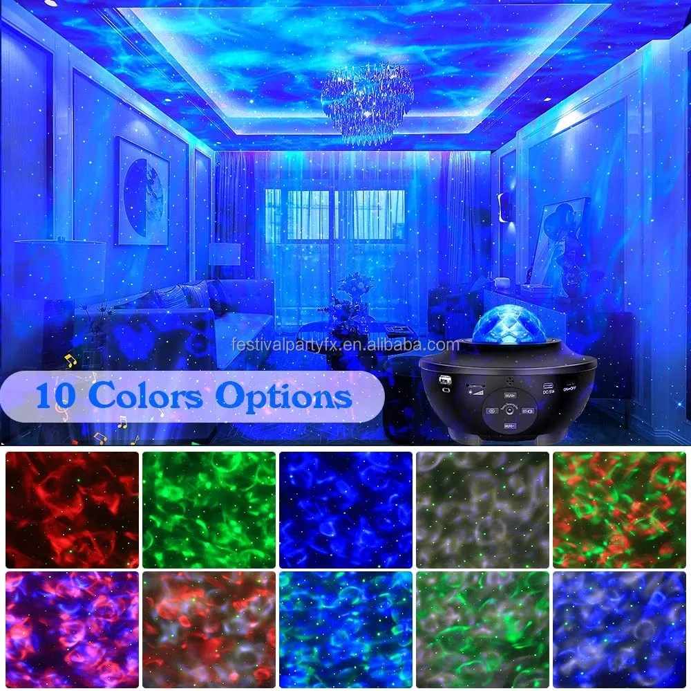 Factory Hot Sale Starlight 3 In 1 Starry Night Light Speaker Remote ...