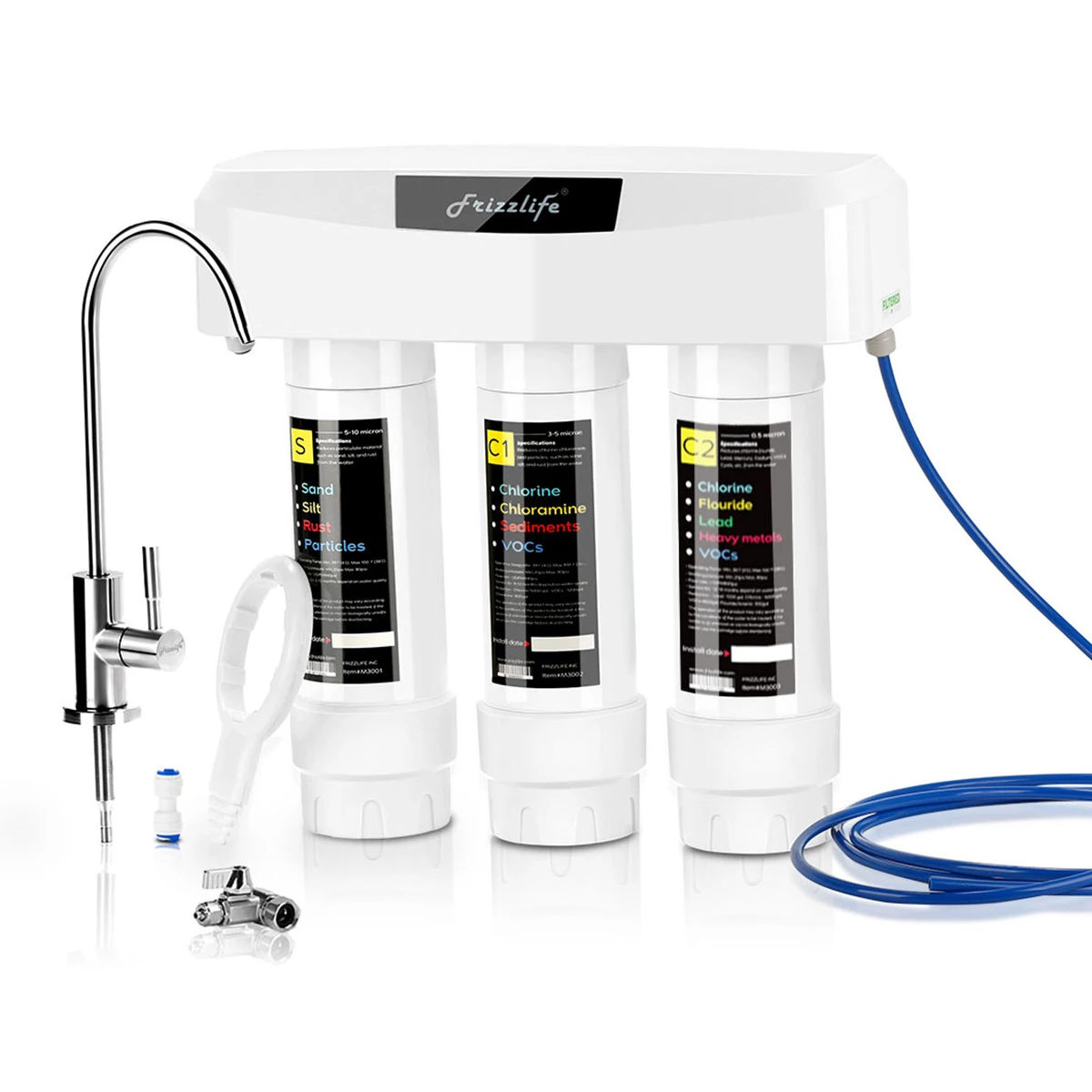 3 Stage Max Flow Under Sink Water Filter System - Buy Max Flow Water ...
