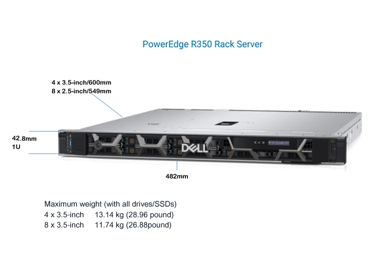 Dell Emc Poweredge R750 R750xa R350 Server A Server Refurbished Server ...