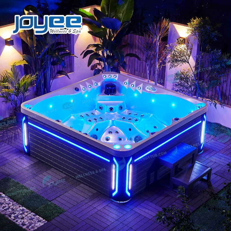 JOYEE Luxury LED 5 Persons Hot Tub - Balboa Spa Control System