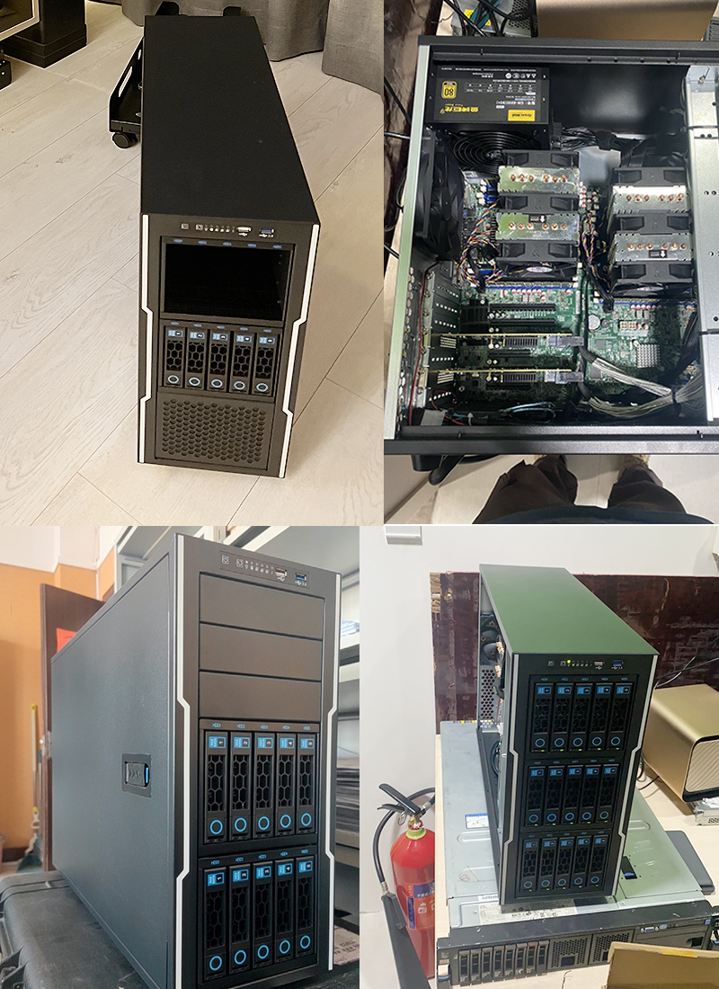 ZhenLoong Full Tower PC Case for ITX, MATX, ATX & EEB with 15 Drive Bays