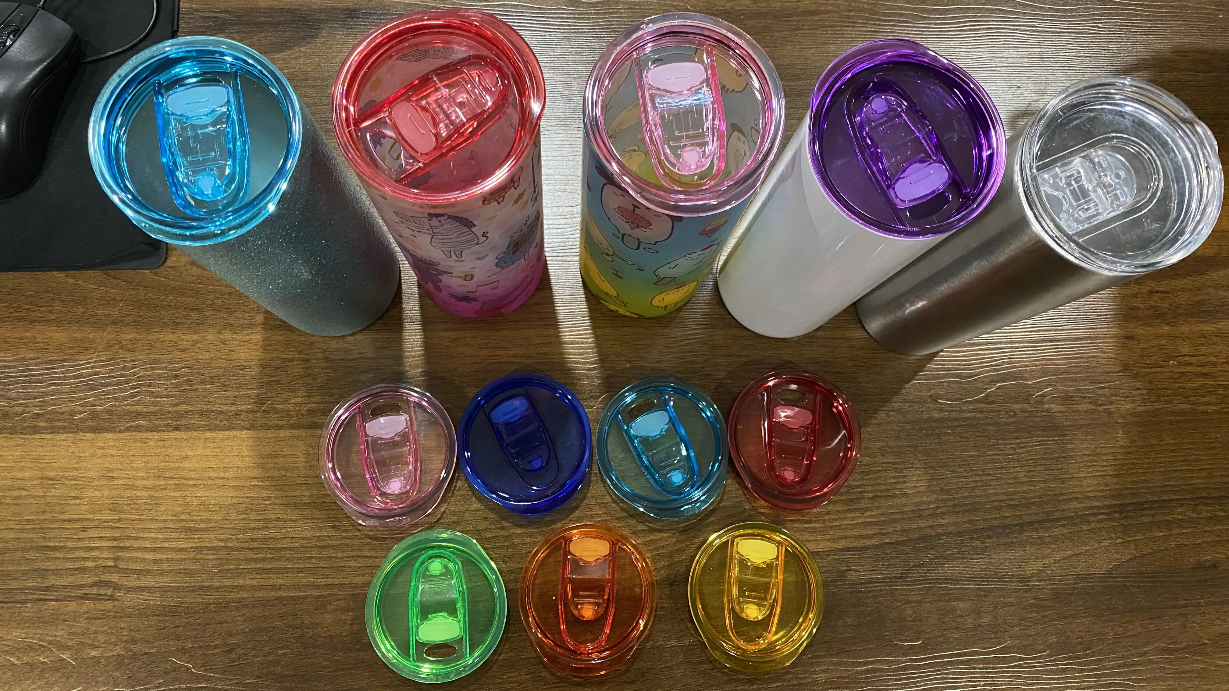 Factory Whole Water Bottle Kid Lids Bottle Tumbler Lids Colorful 12oz ...