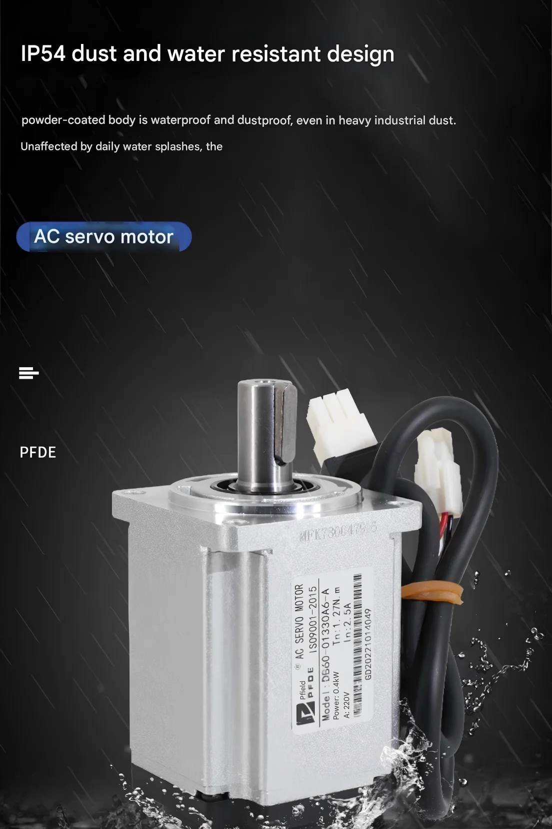 Optical Encoder 80 AC Servo Motor Kit with Brake Driver, 750W, 2.4NM ...