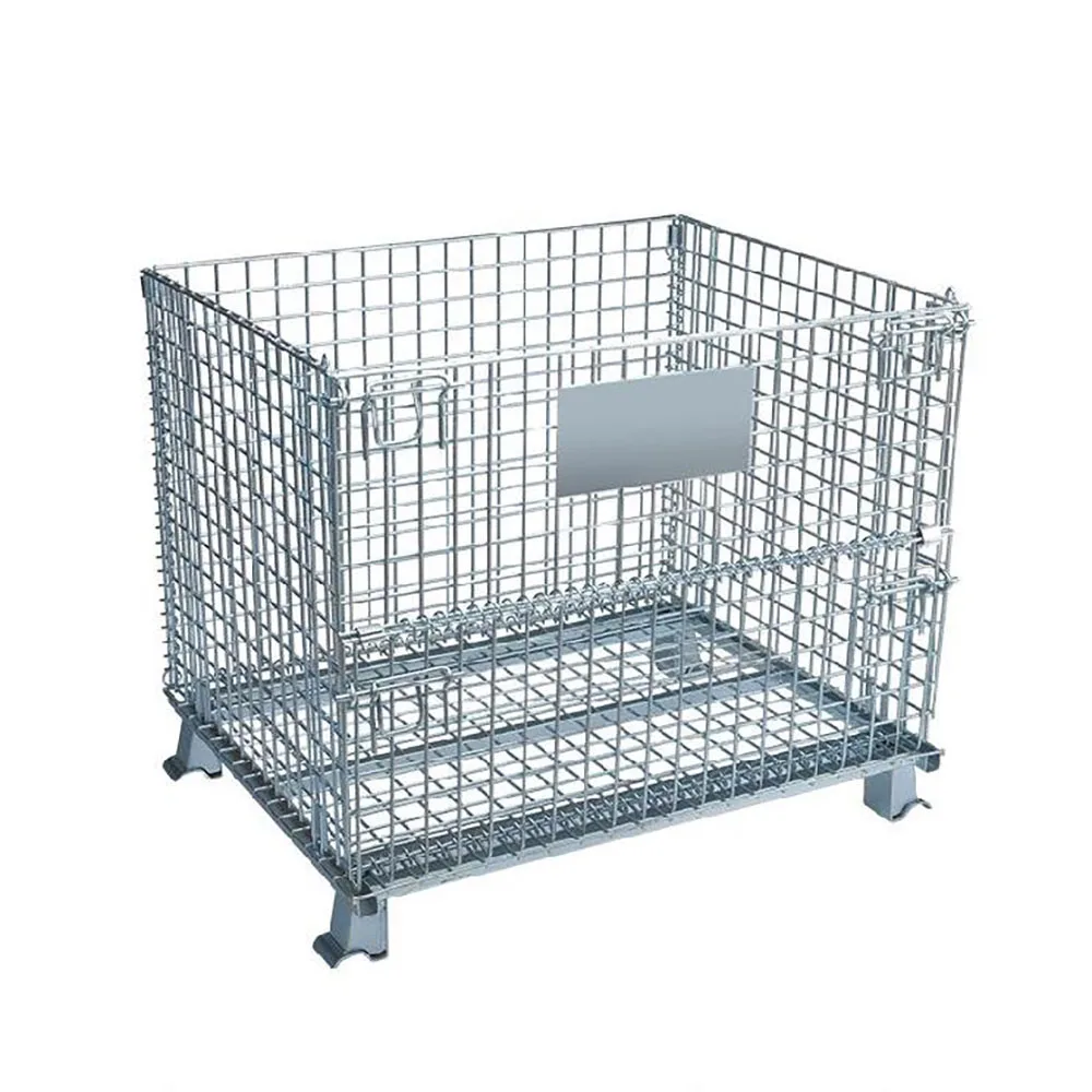 Heavy Duty Collapsible Wire Mesh Pallet Container Steel Material ...