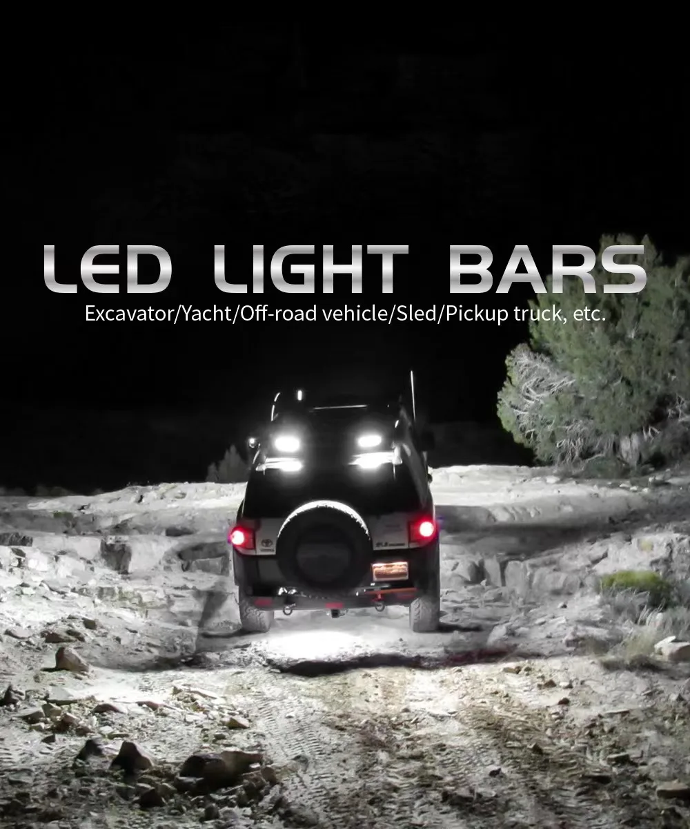 Automotive Led Strip Work Light 9-30v With Lens Guided Fog Light ...