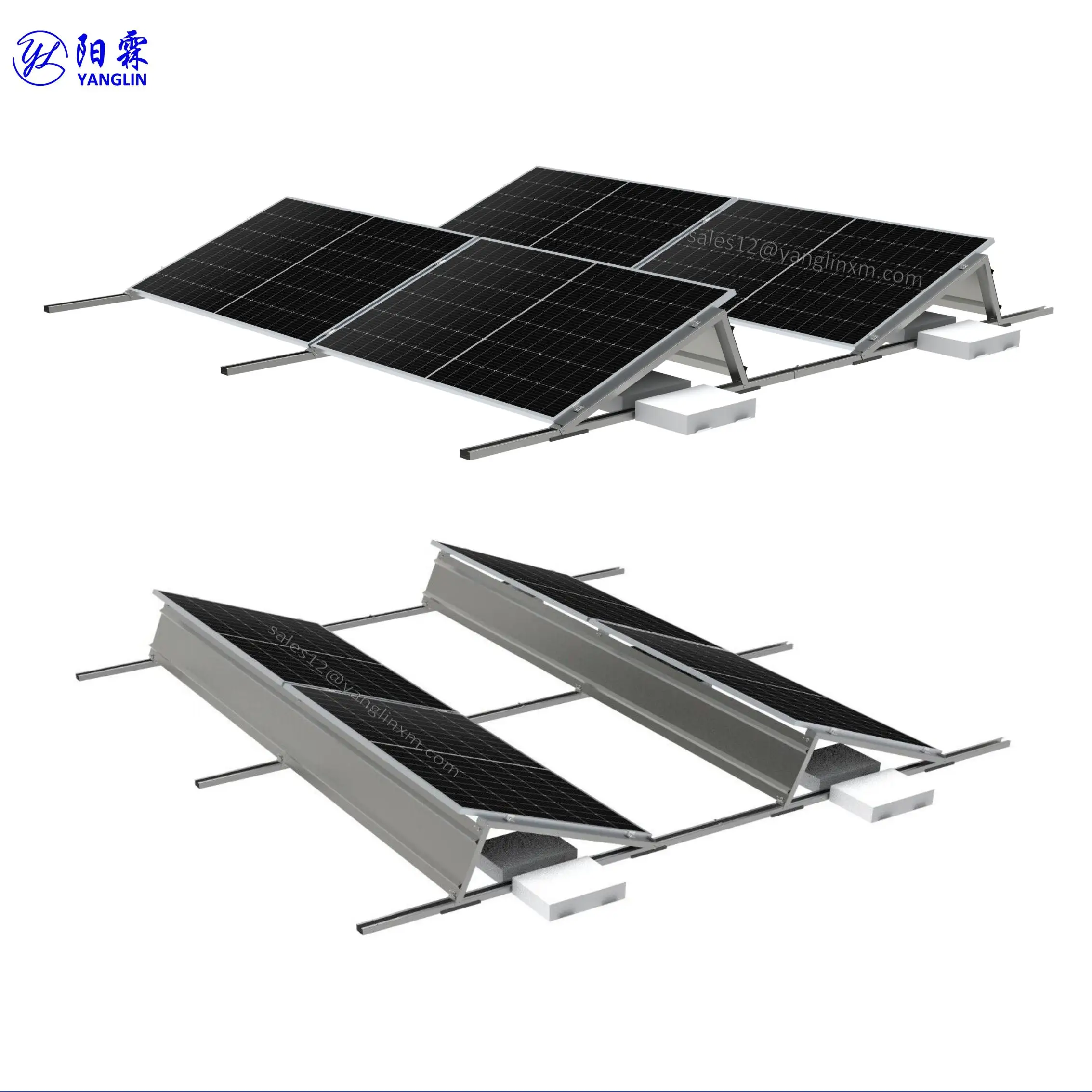 Solar Pv Triangle Ballasting Mounting Systems For East West Solar ...