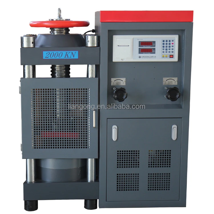 YES 2000KN manual screw Digital Display concrete Compression Testing ...