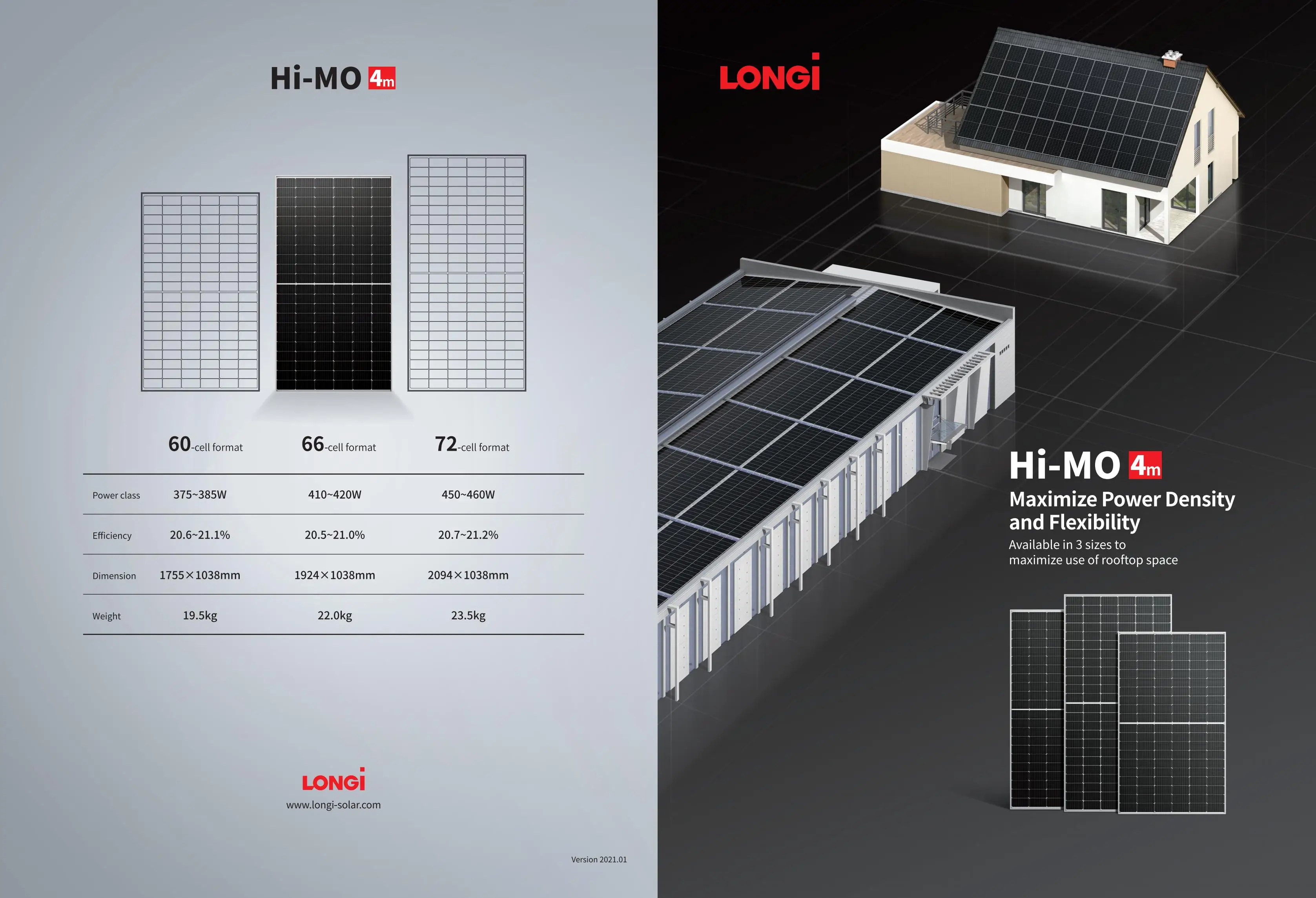 Longi Paneles Solares Costos Mono Photovoltaic Pv Module Double Glass ...