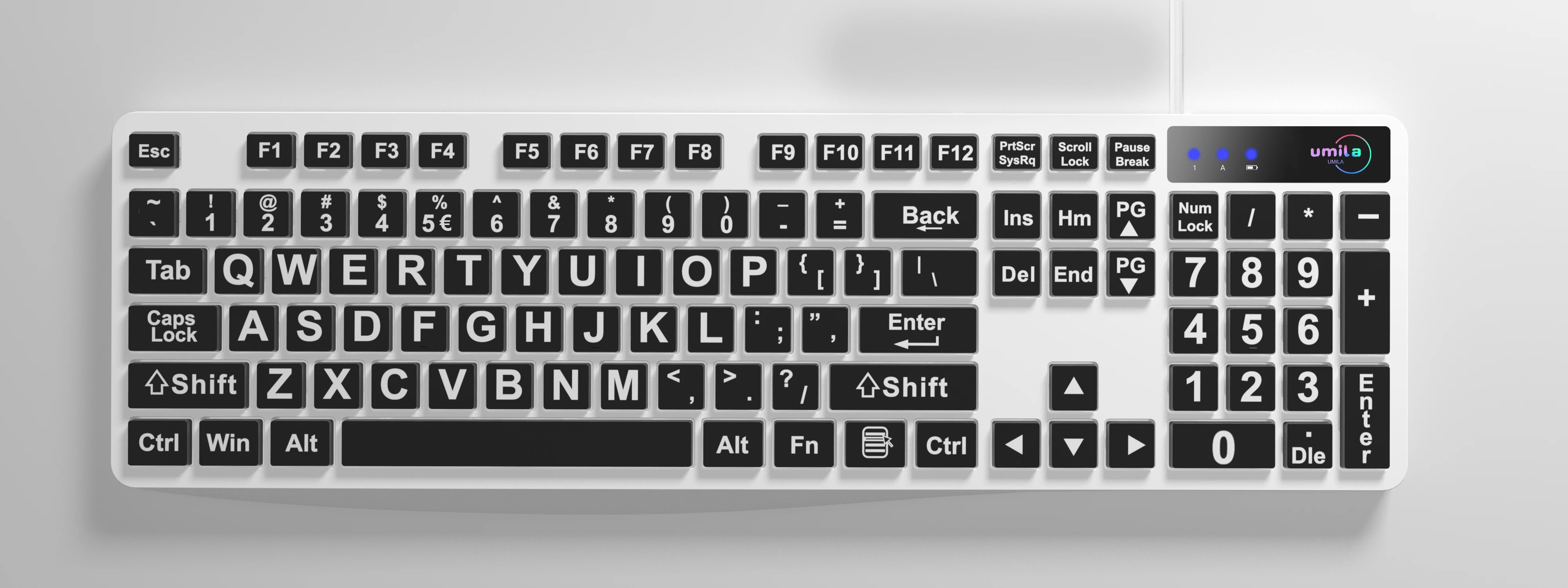 Low Vision Yellow Keys Black Letter Large Print Elderly Usb Wired Pc ...