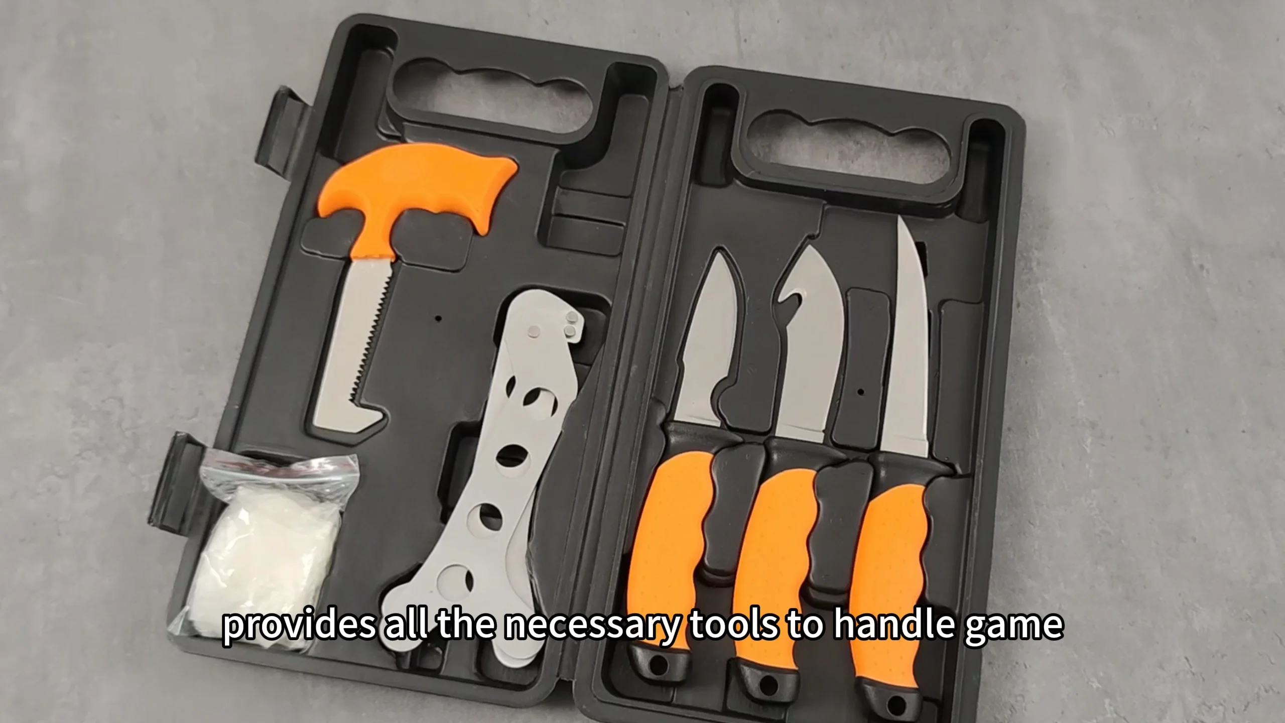 Outdoor Portable Butcher Game Processor Hunting Butcher Knife Set With ...